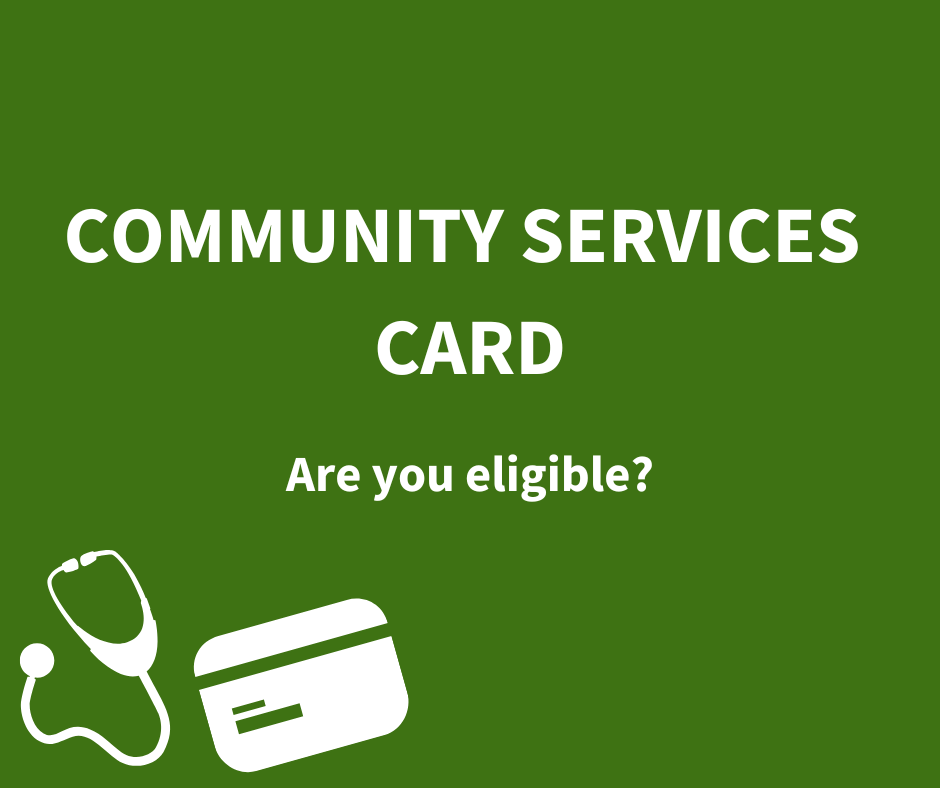 Community Services Card CSC Burwood Health